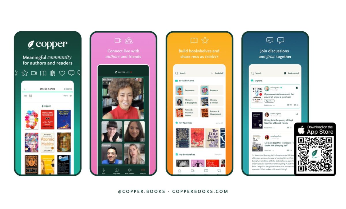 Copper Social Media Platform, The New Author App